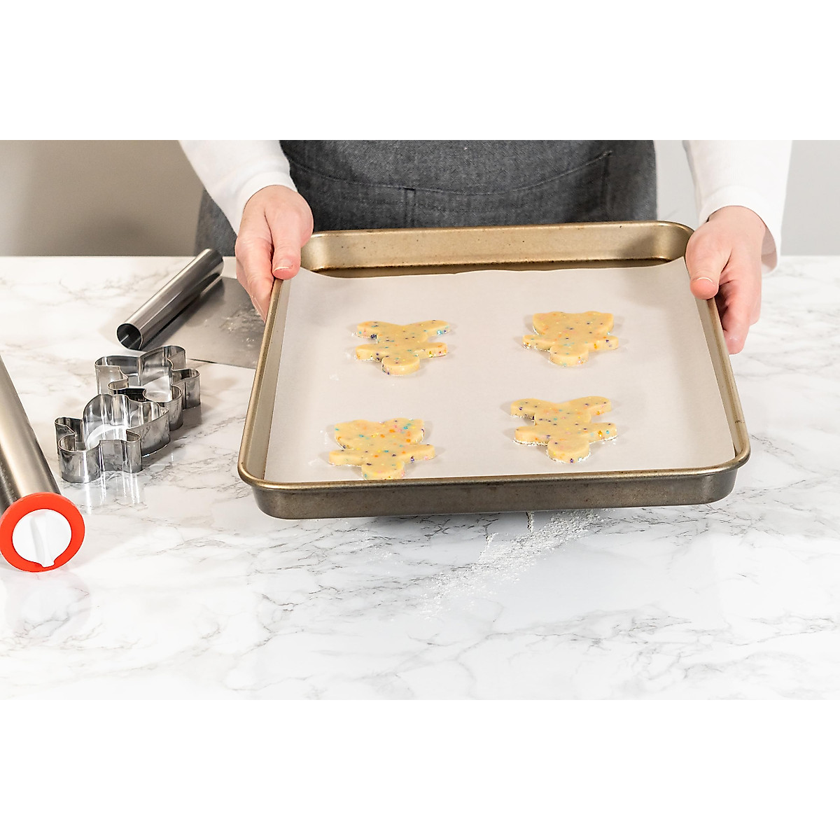 Bakerpan Stainless Steel Gingerbread Cookie Cutters, Boy and Girl Gingerbread Cookie Cutter Set - 3.5 Inch