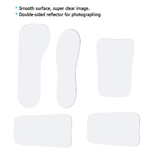 5pcs Dental orthodontic intraoral photography double-sided reflector oral photography reflector glass reflector
