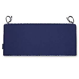 Vera Bradley by Classic Accessories Water-Resistant Patio Bench Cushion, 54 x 18 x 3 Inch, Ikat Island, Patio Furniture Cushions