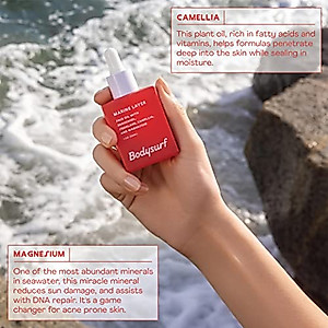 Bodysurf Face Oil, Marine Layer | Natural Retinol Alternative Facial Oil with Squalane, Niacinamide, Bakuchiol | Lightweight and Hydrating Face Oil for Women