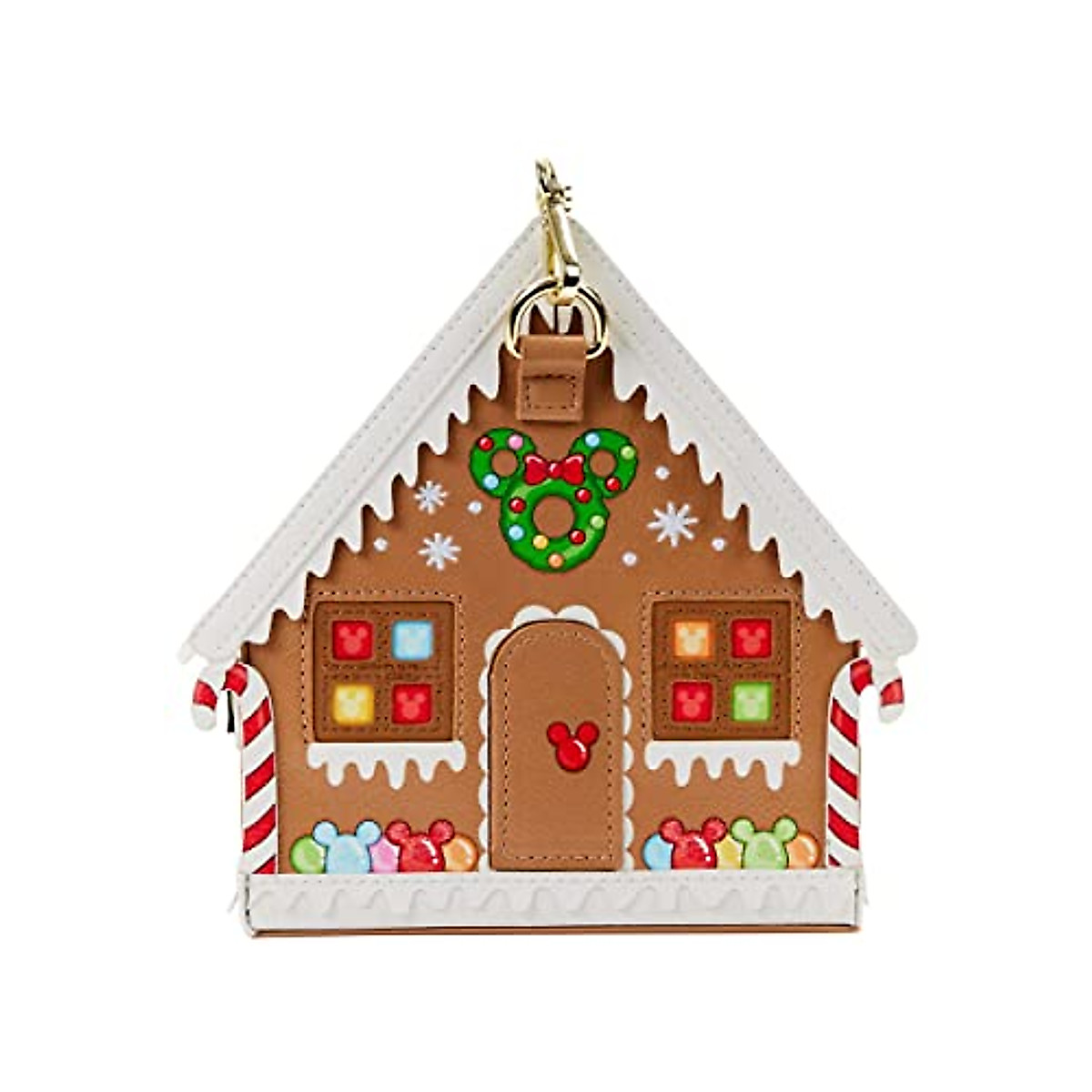 Loungefly Stitch Shoppe Minnie Gingerbread House Bag Standard