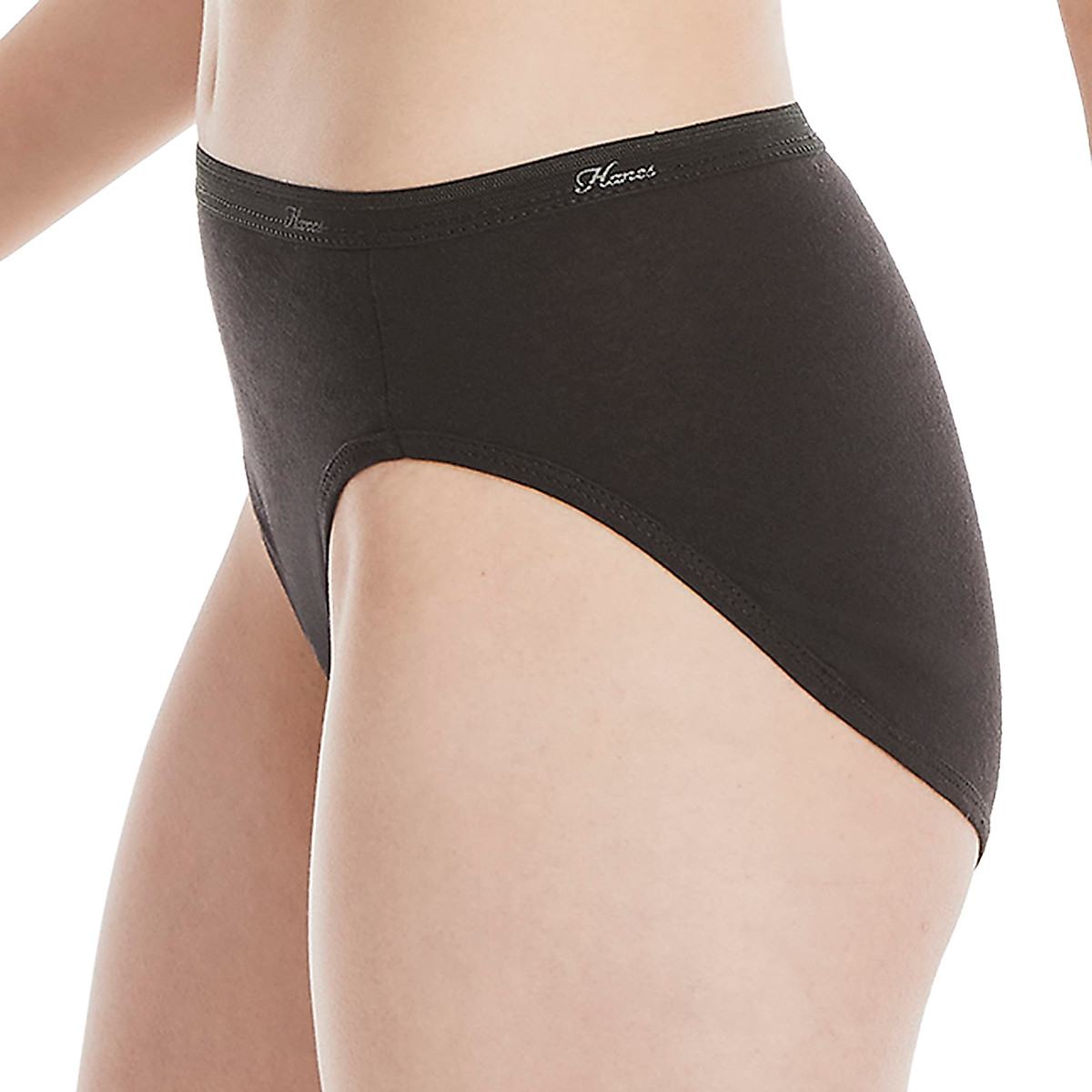 Hanes womens Cotton briefs underwear, 10 Pack - Hi Cut Assorted 1, 9 US