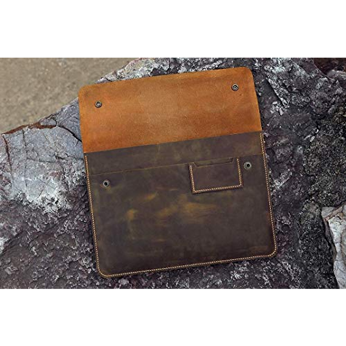 Vintage retro leather new macbook pro 14 15 16 inch sleeve case/macbook air leather bag cover MAC05SF-B