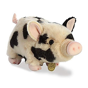 Aurora® Adorable Miyoni® Tots Pot-Bellied Piglet Spotted Stuffed Animal - Lifelike Detail - Cherished Companionship - Pink 11 Inches