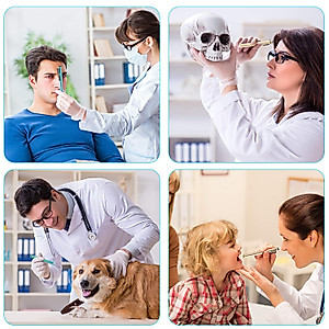 Pen Light, RISEMART Reusable LED Medical Penlight for Nurse Students Doctors with Pupil Gauge, Extra Warm Light Bulb, Pocket Clip and Batteries Included