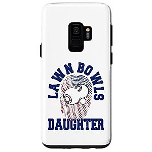 Galaxy S9 American Flag Fingerprint Patriotic Lawn Bowls Daughter Case