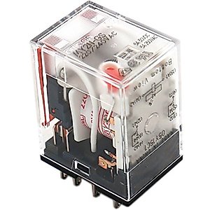 Baomain Power Relay MY2N-GS AC 220V-240V Coil LED Indicator 8 pin terminal with DIN Rail PYF8A Socket Base