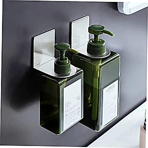Alipis 2pcs Shower Gel Hanger Shelving Brackets Wall Mount Shelves Hand Wash Dispenser Shower Holder Storage Unit Metal Shelving Heavy Duty Bottle Holder Shampoo Bottle