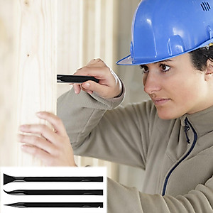 12 Pieces Small Plastic Putty Knife Flexible Detail Pen-Shaped Scraper Tool Stiff Multipurpose Spatula Paint Scrapers, for Spackling, Patching, and Painting Tight Spaces or Crevices