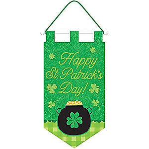 Unique Industries St. Patrick's Day Door Banner-19. 5", 1pc, 19.5", Bright Yellow