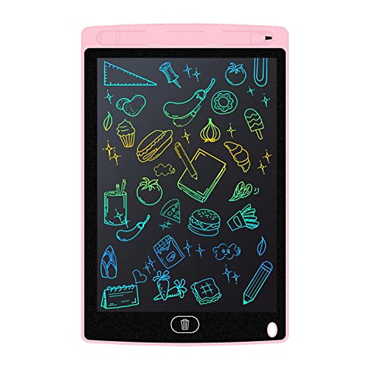 2 Pack LCD Writing Tablet Drawing Writing Board Erasable Doodle Pad Toy for Kids Learning Education 8.5 inch Blue and Pink