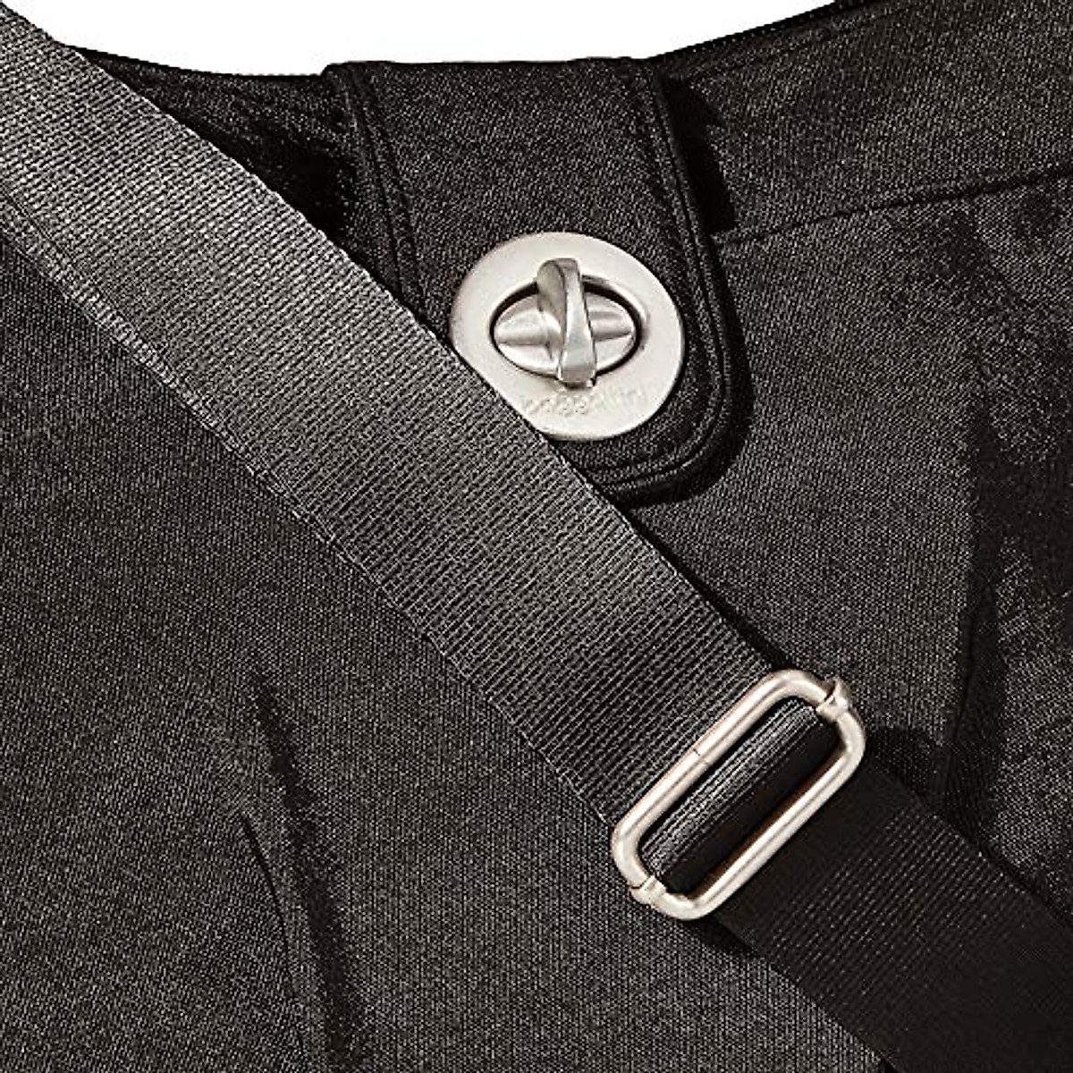 Baggallini womens International Sorrento RFID Hobo Bag, Black, One Size US