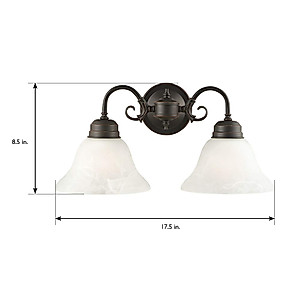Design House 514471 Millbridge 2 Light Wall Light, Oil Rubbed Bronze