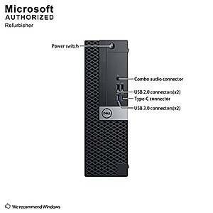 Dell Optiplex 7050 SFF Desktop PC Intel i7-7700 4-Cores 3.60GHz 32GB DDR4 1TB SSD WiFi BT HDMI Duel Monitor Support Windows 10 Pro Excellent Condition(Renewed)