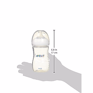 Philips AVENT Natural Baby Bottle, Clear, 4 Oz