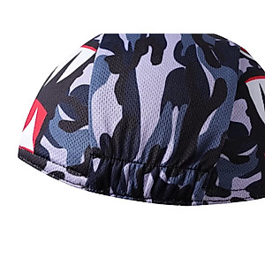 Bikingbros Funny Cycling Cap - Polyester Skull Cycling Hat-Under Helmet -Cartoon Cycling Helmet Liner Breathable&Sweat Uptake