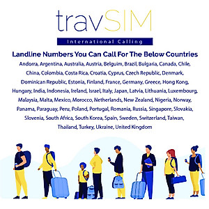 travSIM USA SIM Card (Lycamobile SIM Card) Valid for 30 Days – 6GB 3G 4G LTE Mobile Data - United States Lycamobile US SIM Card (Unlimited USA & International Calls & Texts)
