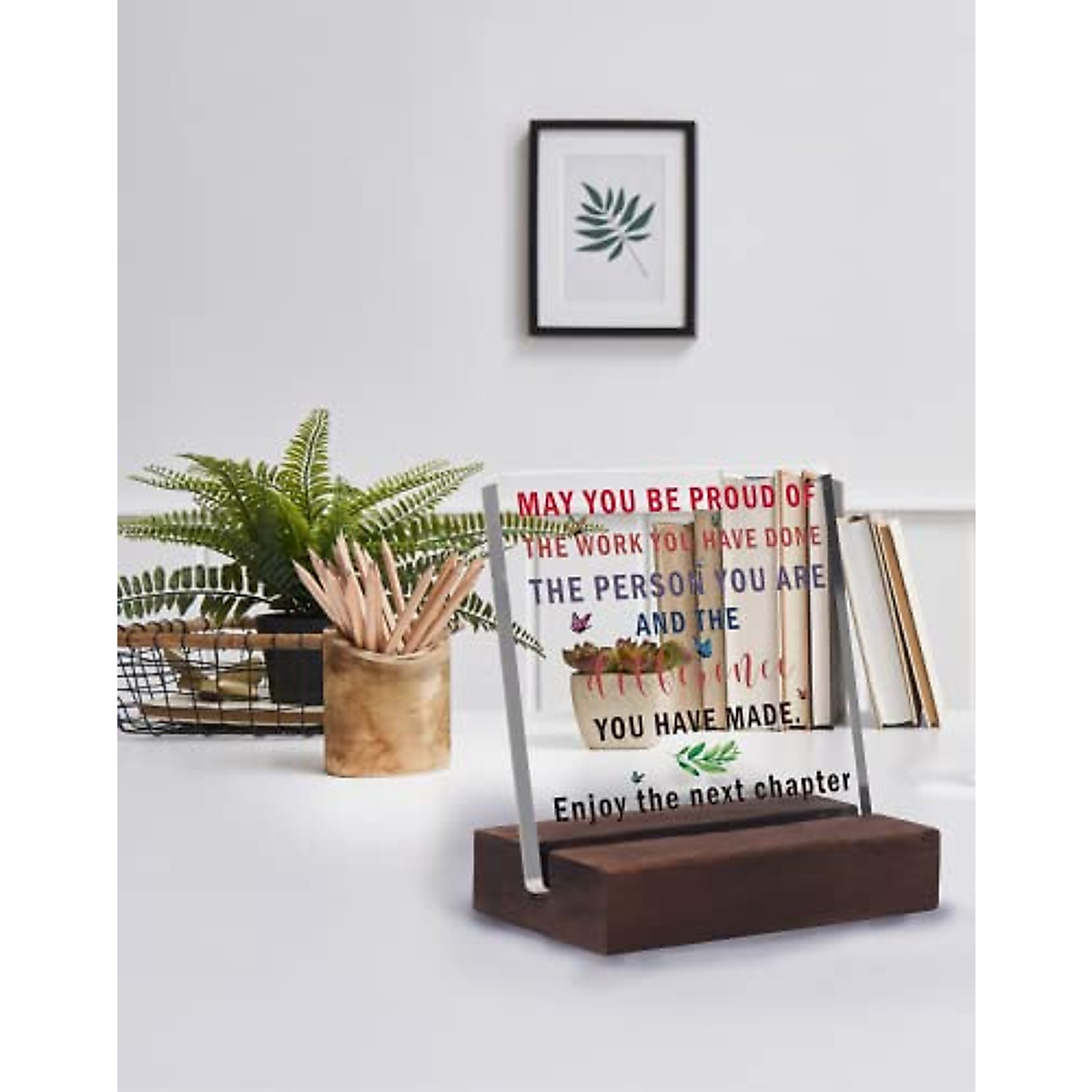 Inspirational Desk Decoration - Farewell Gifts for Colleagues Cool Gifts for Colleagues Retirement Gifts for Men Women New Job Gifts