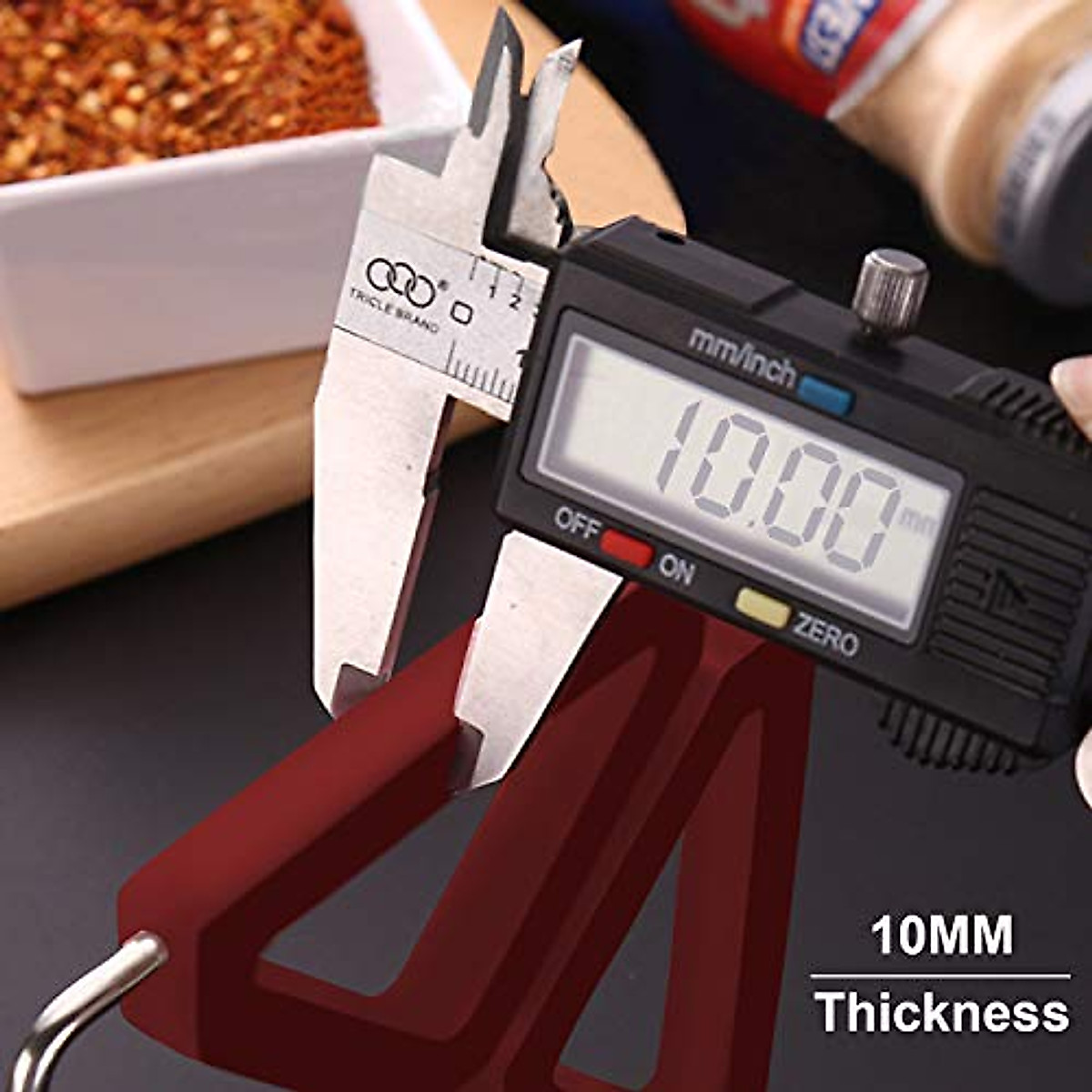 Set of 5 Silicone Trivet Mat Expandable Hot Pot Holder with Stainless Steel Frame for Home Kitchen Heat Resistant Insulated Hot Pads Coasters Table Dish Mat Tableware Placemat for Hot Pans Bowls