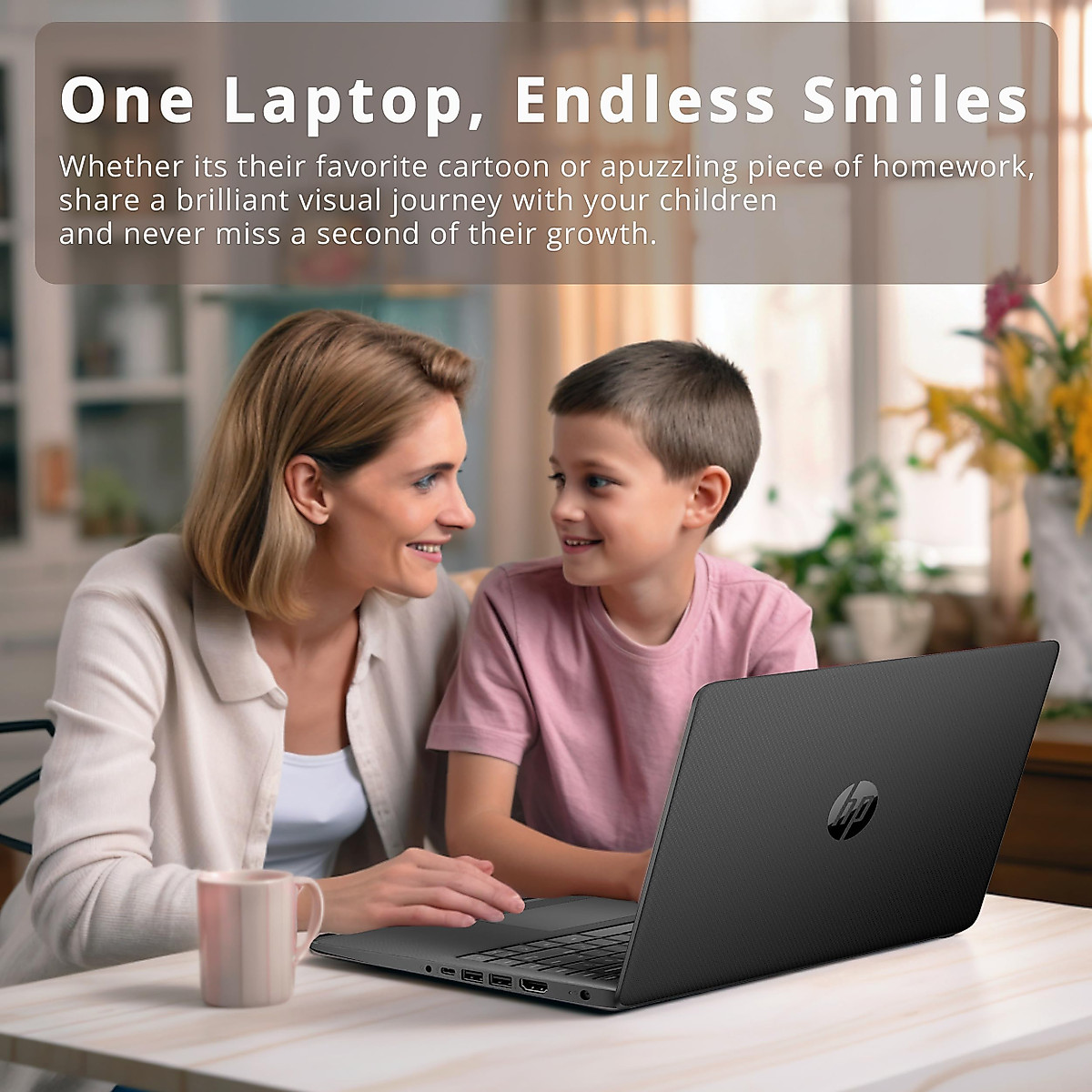HP 2021 Stream 14" HD Laptop Computer, Intel Celeron N4020 Processor, 4GB RAM, 64GB eMMC, HD Audio, HD Webcam, Intel UHD Graphics 600, 1 Year Office, HDMI, Win 10 S, Black, 32GB SnowBell USB Card