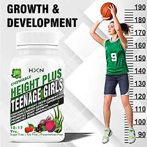 JEVR Height Increase Medicine for Girls with Essential Amino Acid & Ayurvedic Growth Supplements to Help Long Bone Mineralisation -60 Tablets (Pack 1)