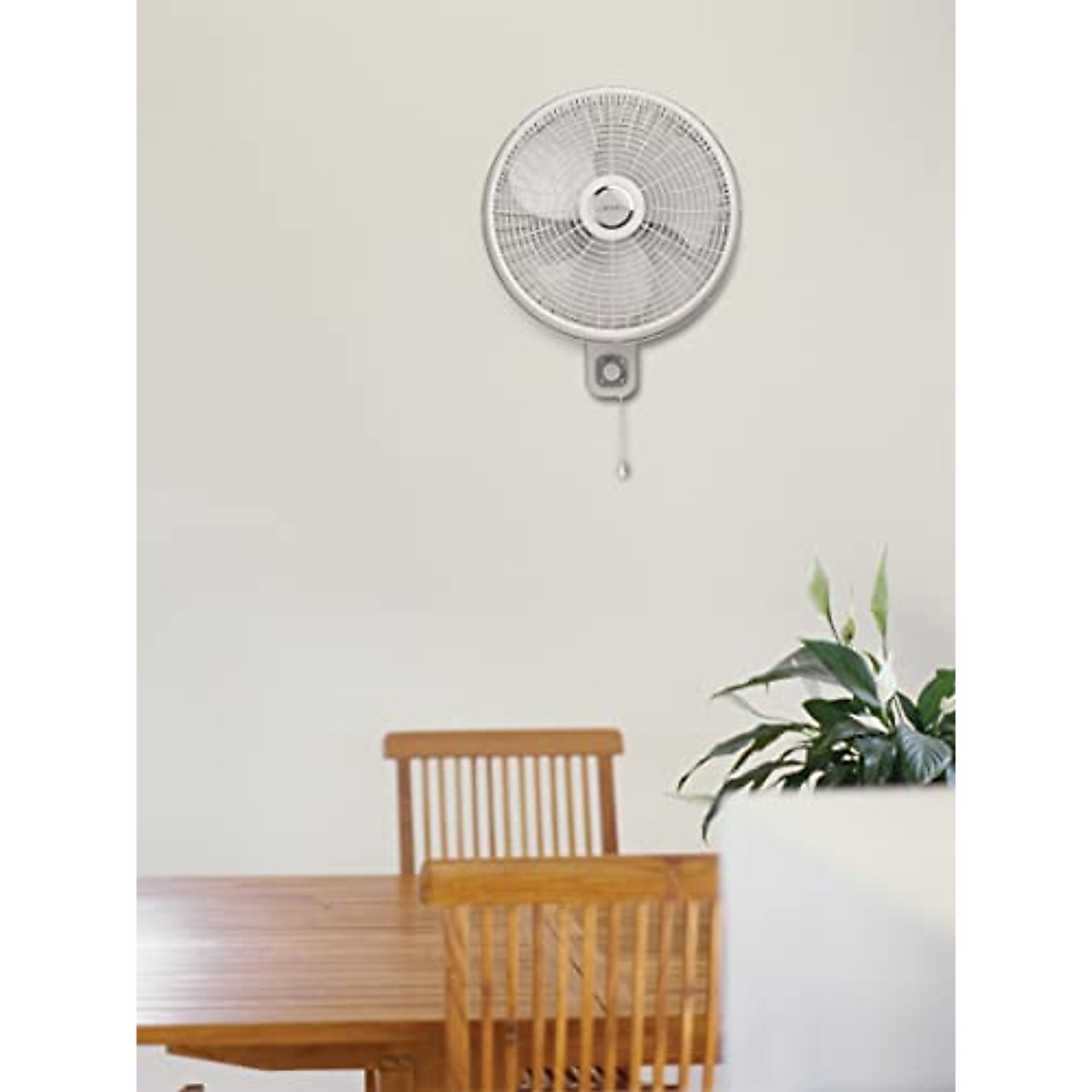 Lasko 16" 3-Speed Oscillating Wall Mount Fan for Indoor Use, M16900, Light Grey