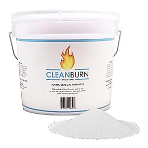 CleanBurn Silica Sand - Premium Quality Sand for Gas Log Fireplaces - Sand for Fire Tables, Fire Pits - 12 lb. Pail