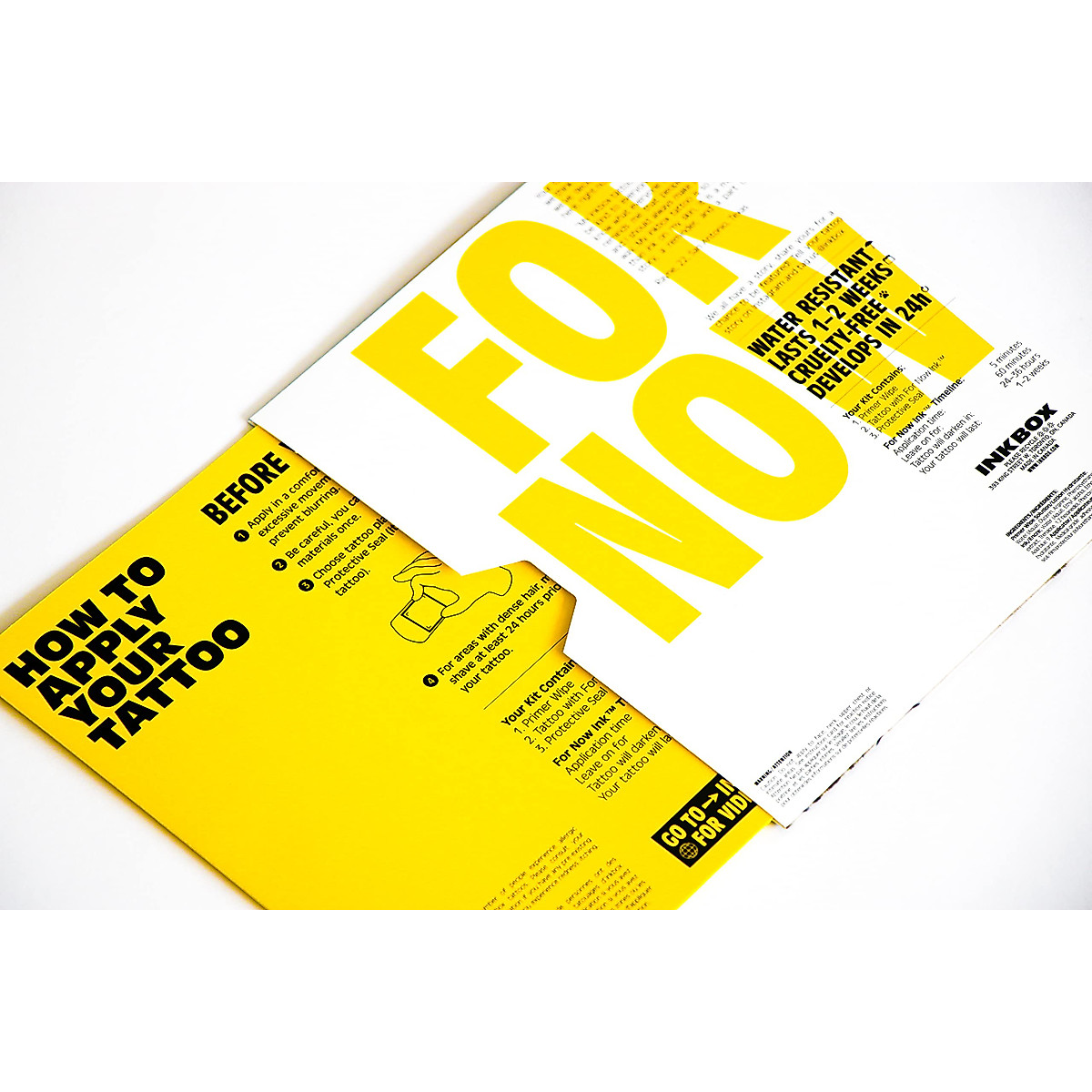 Inkbox Temporary Tattoos, Semi-Permanent Tattoo, One Premium Easy Long Lasting, Water-Resistant Temp Tattoo with For Now Ink - Lasts 1-2 Weeks, Butterfly Tattoo, 1 x 1 in, Flutter