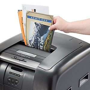 GBC Paper Shredder, Auto Feed, 750 Sheet Capacity, Micro-Cut, 20+ Users, Stack-and-Shred 750M (1758578)