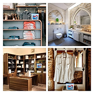 Bagus Moisture absorbers Boxes (6 Pack) - 10.5 Oz, Dehumidification Box, Moisture Absorber for Closet, Bathroom, Storage, Kitchens, Basement, Laundries, Spaces, Studies, Car, Boats, RVs, Boat Cabin.