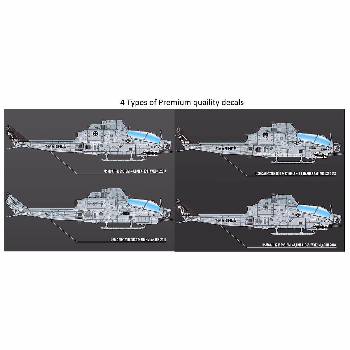 ACA12127 1:35 Academy USMC AH-1Z Cobra 'Shark Mouth' [Model Building KIT]
