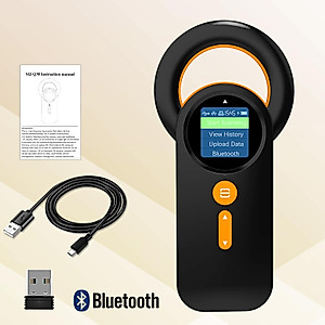 Bluetooth Pet Microchip Reader,Alacrity 3-in-1(2.4GHz Wireless+Bluetooth+USB) Animal Universal Microchip Tag Reader Scanner with 1.44” TFT Screen,800mA*H Rechargeable Battery,240 Pieces Data Storage