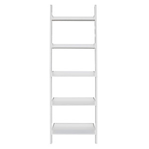 International Concepts 5 Tier Leaning Shelf, White