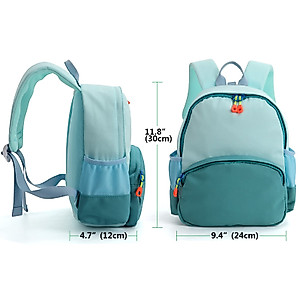 Zicac Children's Cute Canvas Backpacks Toddler Backpack (Blue)