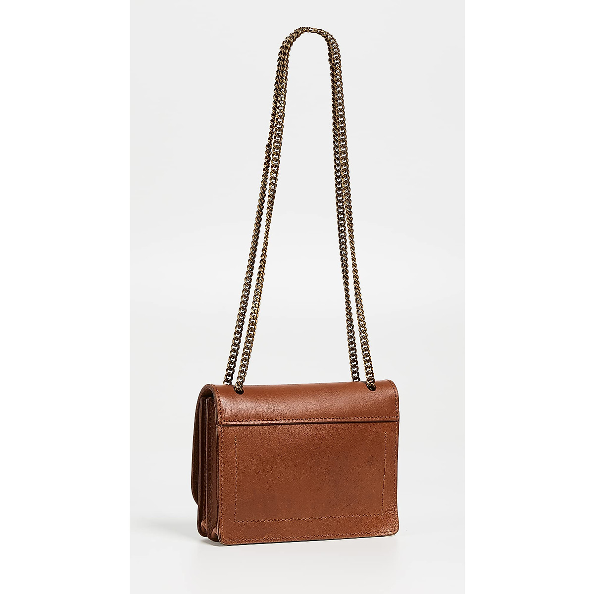 Madewell Women's The Chain Cross Body Bag, English Saddle, Tan, Brown, One Size