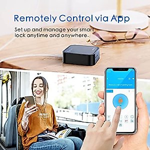 WELOCK Smart WiFibox 2 Gateway for Smart Door Lock WiFi Bridge for Keyless Entry Door Lock, Remote Control Smart Hub, Compatible with Alexa，Compatible with All WE LOCK Smart Door Locks