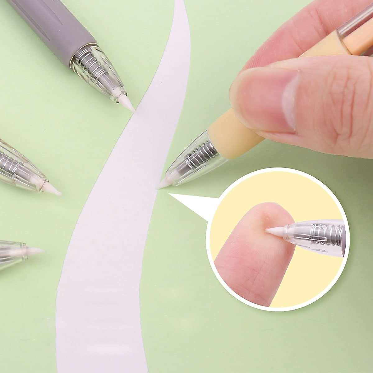 Fortunemee Craft Exacto Knife Craft Cutting Tool Paper Cutter Knife Pen Retractable Hobby Knife Blade Art Utility Precision Paper Cutting Carving Tool w/ Pocket Clip for DIY Drawing Scrapbooking Tools