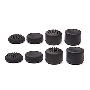 Grips for PS5 Controller Skin,Pandaren Texture Pattern Cover for Sony Controller Sweat-Proof Anti-Slip Silicone Cover Hand Grip with 8pcs FPS Pro Thumbsticks Cap Protector(Black)