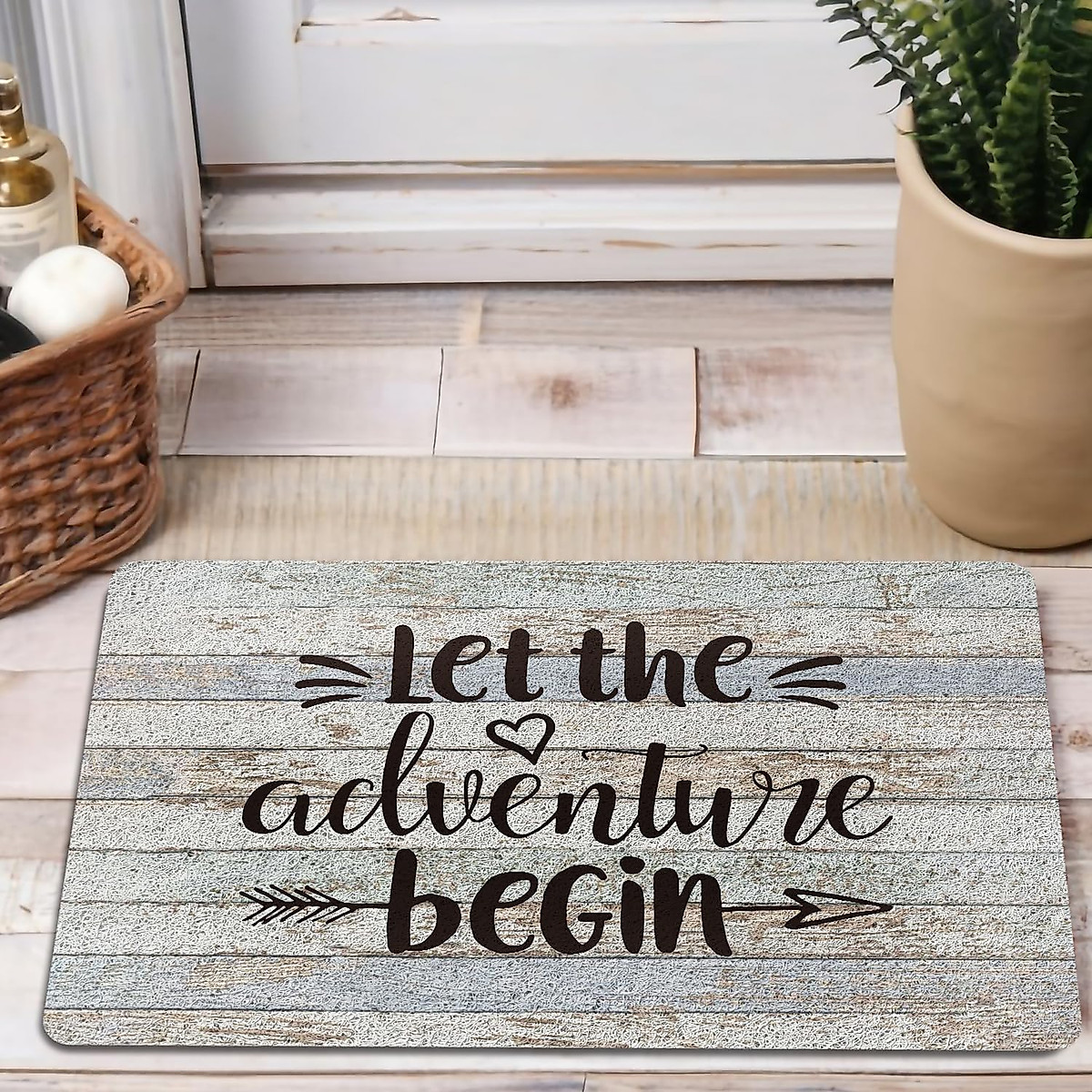 M-Qizi Camper RV Mat, 30 X 17 Inch Non-Slip RV Door Mat Camper Decorations for Inside, Plastic Door Mat, Camper Door Mat, RV for Inside, Camper Gifts