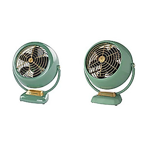 Vornado VFAN Vintage Air Circulator Fan, Green & VFAN Jr. Vintage Air Circulator Fan, Green