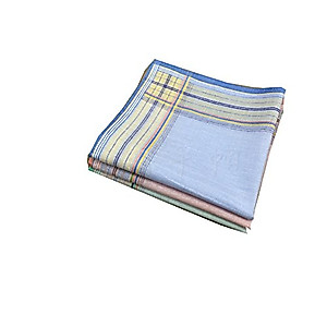 Forlisea Women Colorful Light Color Handkerchief Cotton Hanky
