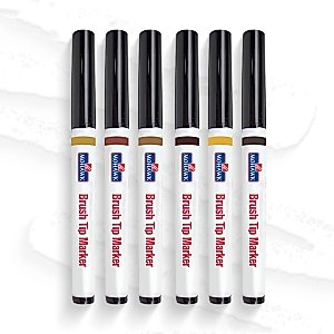 Mohawk Finishing Products Wood Stain Brush Tip Markers Furniture Touch Up Kit, Assorted Colors ‎M265-2202, 6 Pack