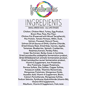 ARTEMIS Fresh Mix Dry Dog Food – Premium Meat Recipe Health Nutrition Protein Omega 3 6 Small Breed Adult Puppy All Life Stages 4lb Bag