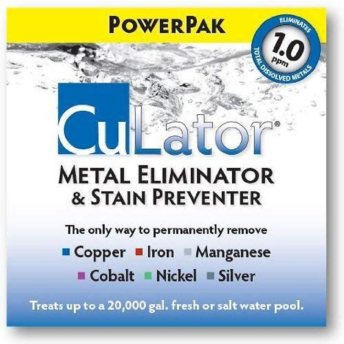 CuLator Metal Eliminator and Stain Preventer for Pools & Spas--3 Month Supply