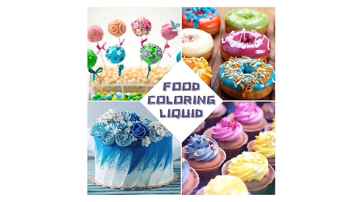 ERCorArt 30 Vibrant Food Colors for Baking & Decorating