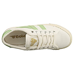 Gola Women's Tennis-Mark Cox Sneaker, Off-White/Patina Green, 7