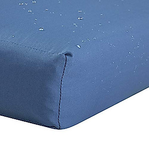 Classic Accessories Ravenna Water-Resistant Patio Lounge Chair/Loveseat Cushion Cover, 25 x 25 x 5 Inch, Empire Blue, Patio Furniture Cushion Covers