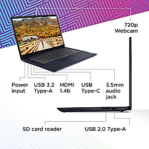 Lenovo 2023 IdeaPad 3i Laptop - Intel Core i5-1155G7-15.6" FHD (1920 x 1080) Touch Screen - 24GB Memory - 1TB SSD - Windows 11 Pro - Abyss Blue – w/HDMI Cable