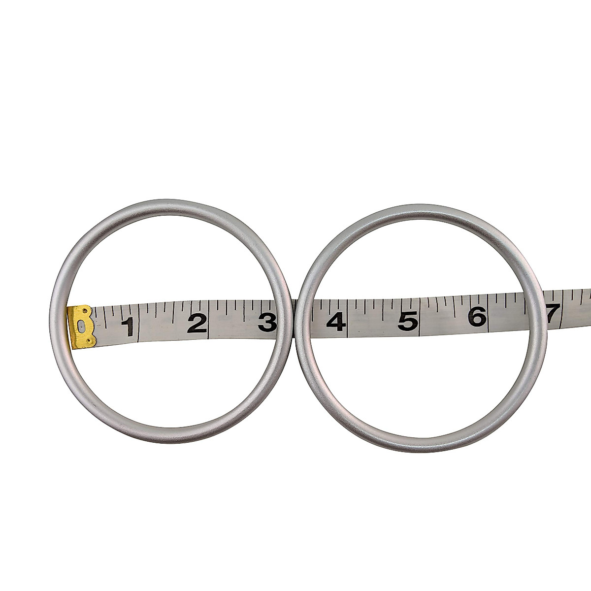Sling Rings 3-inch Diameter by Cutie Carry. Infant Approved, mom Loved. Aluminum, lab Tested for Strength and Safety. Works with Your own Material or Convert wrap to Sling. (Silver)
