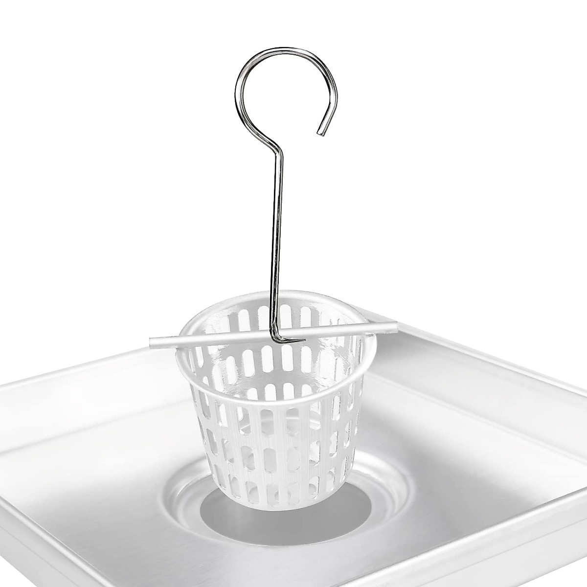 Bernkot Drain Key Stainless Steel Lifting Hook for Drain Grate Daily Clean, 2 Pack